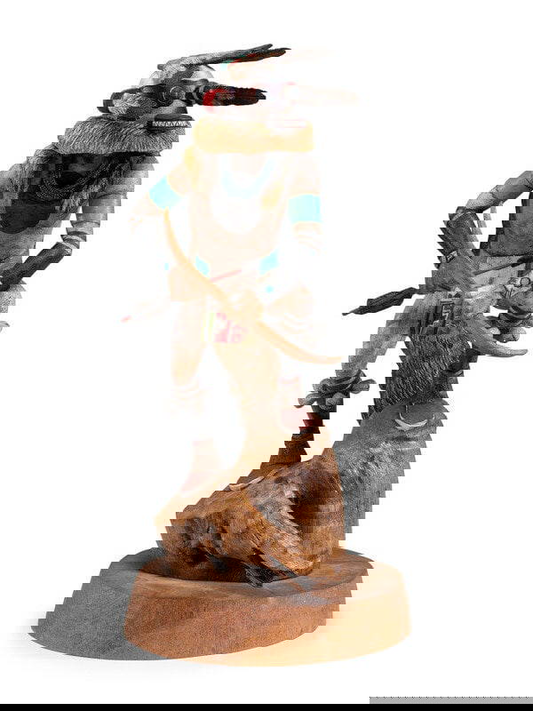 Raymond Chee (hopi-diné, B. 1961) Katsina, Wildcat Auction