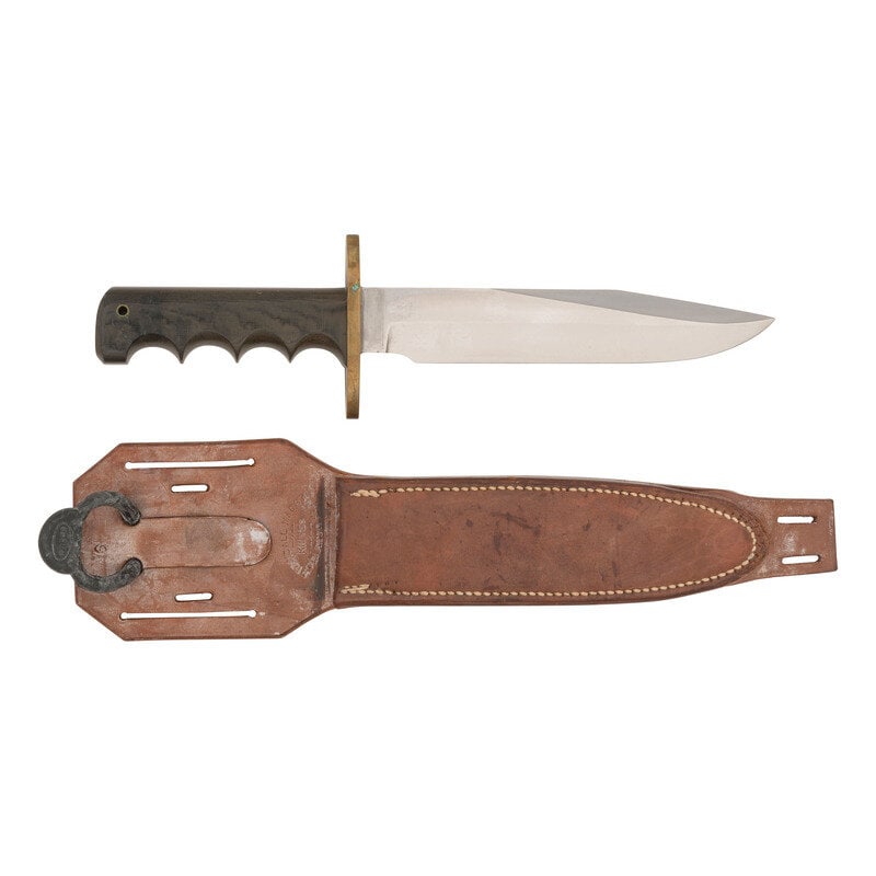 Randall Model 14 Attack Knife With Diver's Sheath Auction