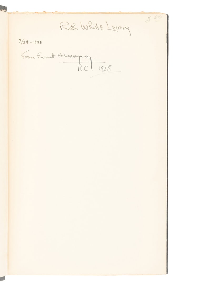 [hemingway, Ernest (1899-1961)]. Pound, Ezra (1885-1972). Personae Of ...