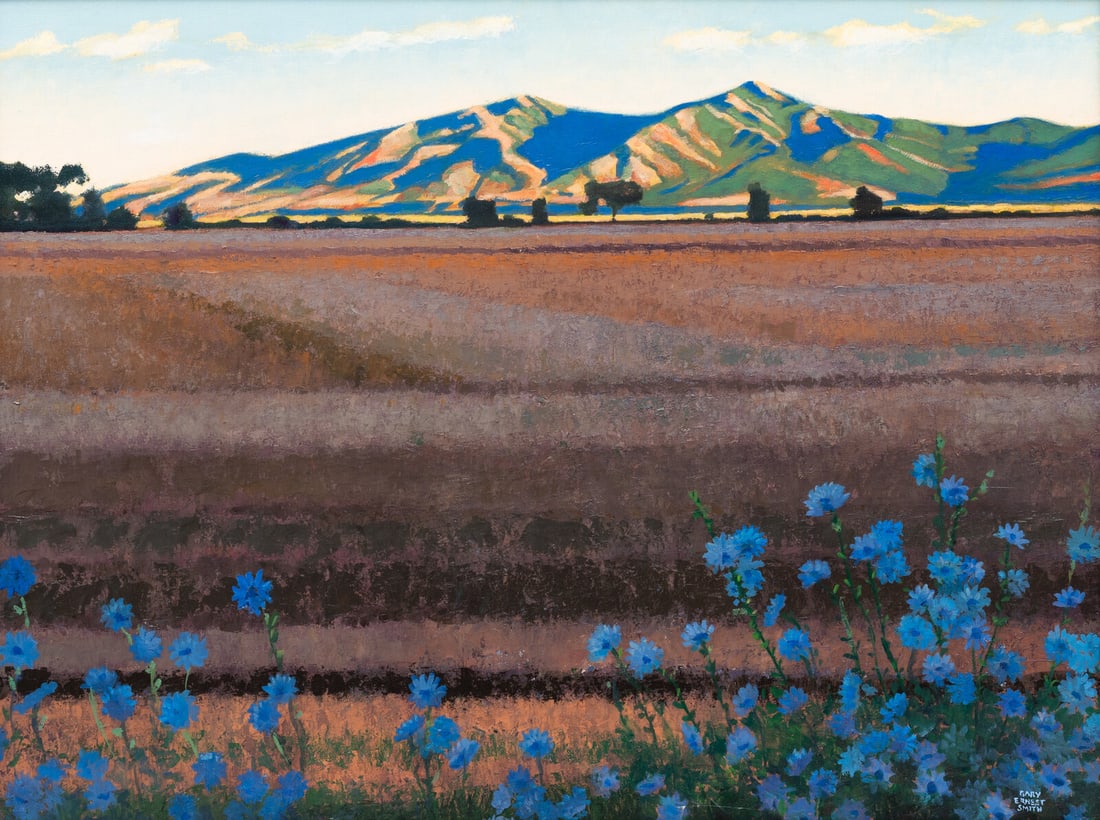 Gary Ernest Smith (american, B. 1942) View To Travers Mountain Auction