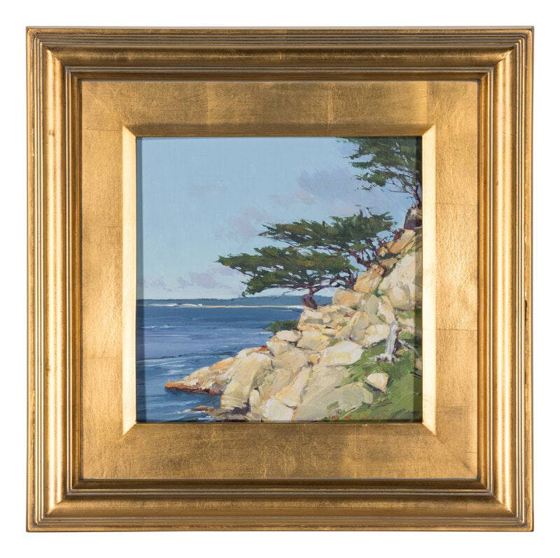 William Cather Hook (american, B. 1948) Rock And Cypress, 2003 Auction