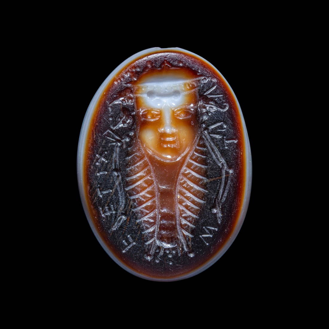 A Roman Banded Agate Gnostic Gem Auction