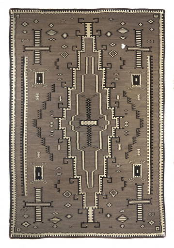 A Navajo Weaving, Hubbell, 8 Feet 10 1/2 Inches X 12 Fe