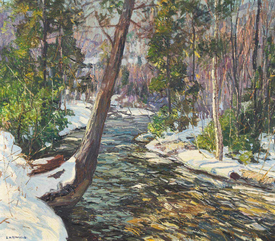 Edward Willis Redfield (american, 1869-1965) Woodland Brook - Jun 08 ...