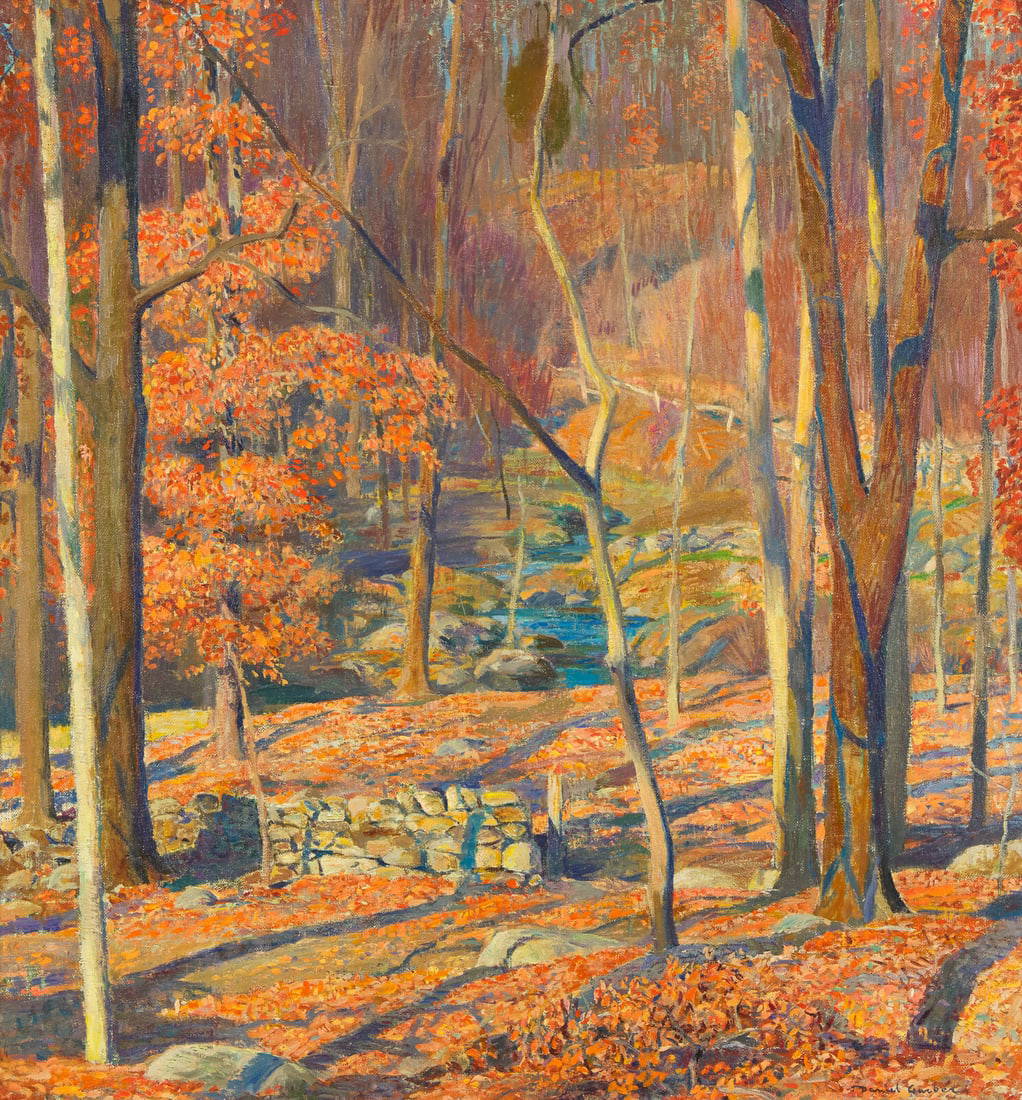 Daniel Garber (american, 1880-1958) In A Wood, 1932 Auction
