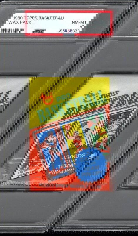 A Sealed Unopened 1980 Topps Basketball Wax Pack (psa 8 Nm-mt ...