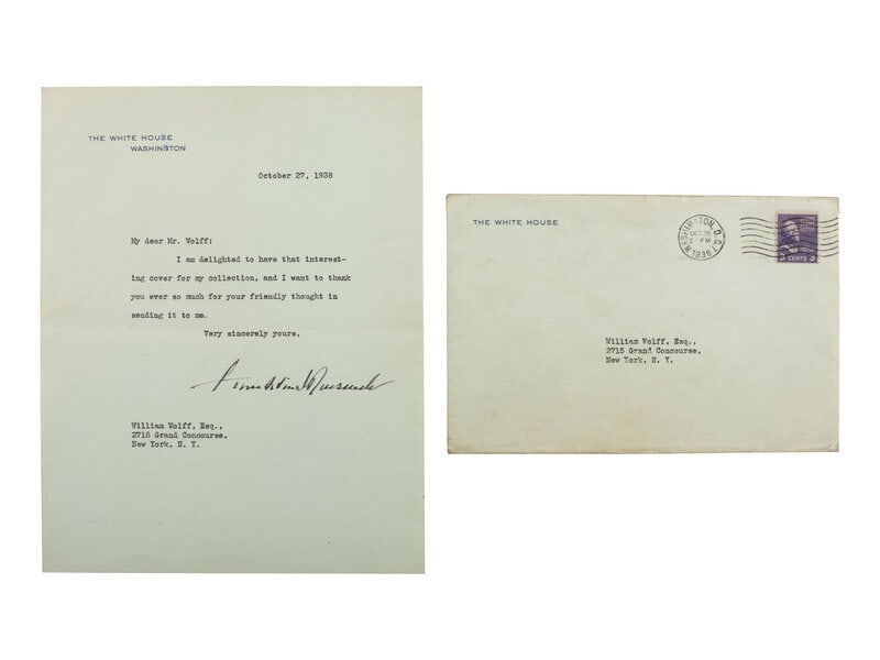 Roosevelt, Franklin D. (1882-1945). Tls As President, Regarding His ...