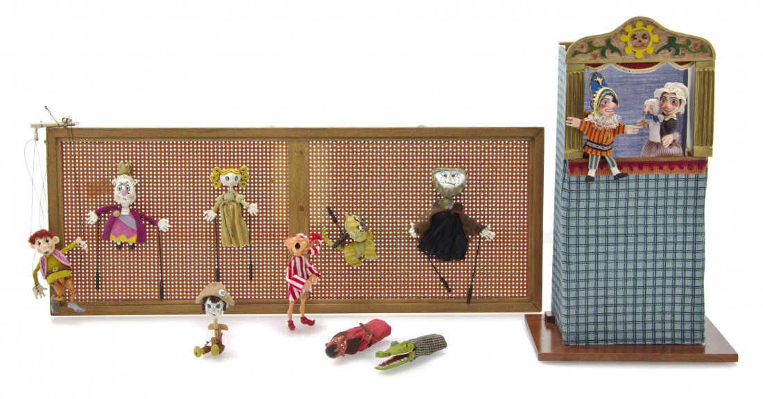 A Miniature Punch and Judy Puppet Set, Arlyn Coad,