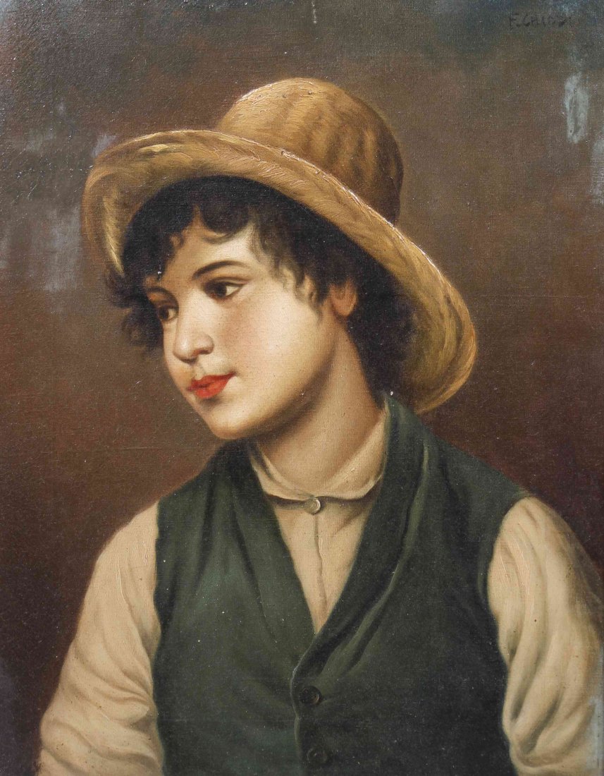F. Chiodi, (Italian, 19th century), Portrait of a Young