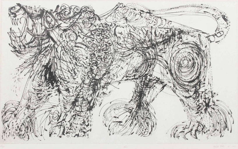 Misch Kohn, (American, 1916), Lion, 1957 - Nov 07, 2013 | Hindman in WI