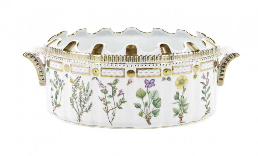 A Royal Copenhagen Porcelain Flora Danica Monteith,