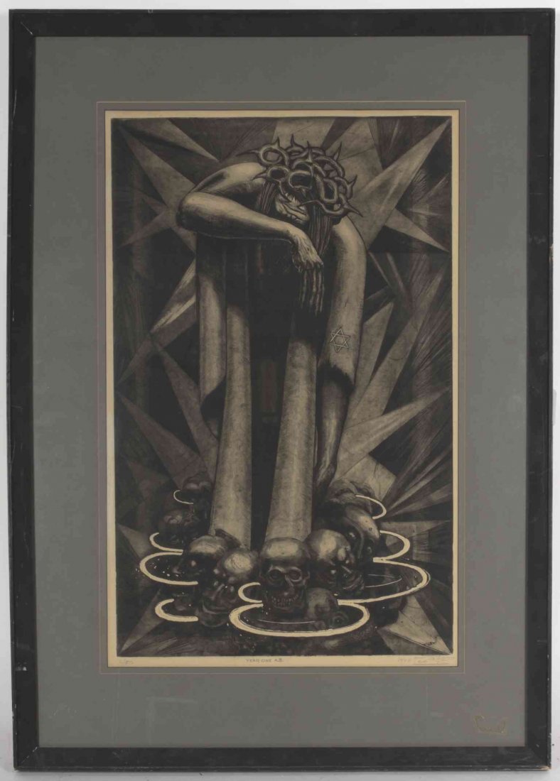 Leo Katz, (American, b. 1887), Year One, A.B., 1946