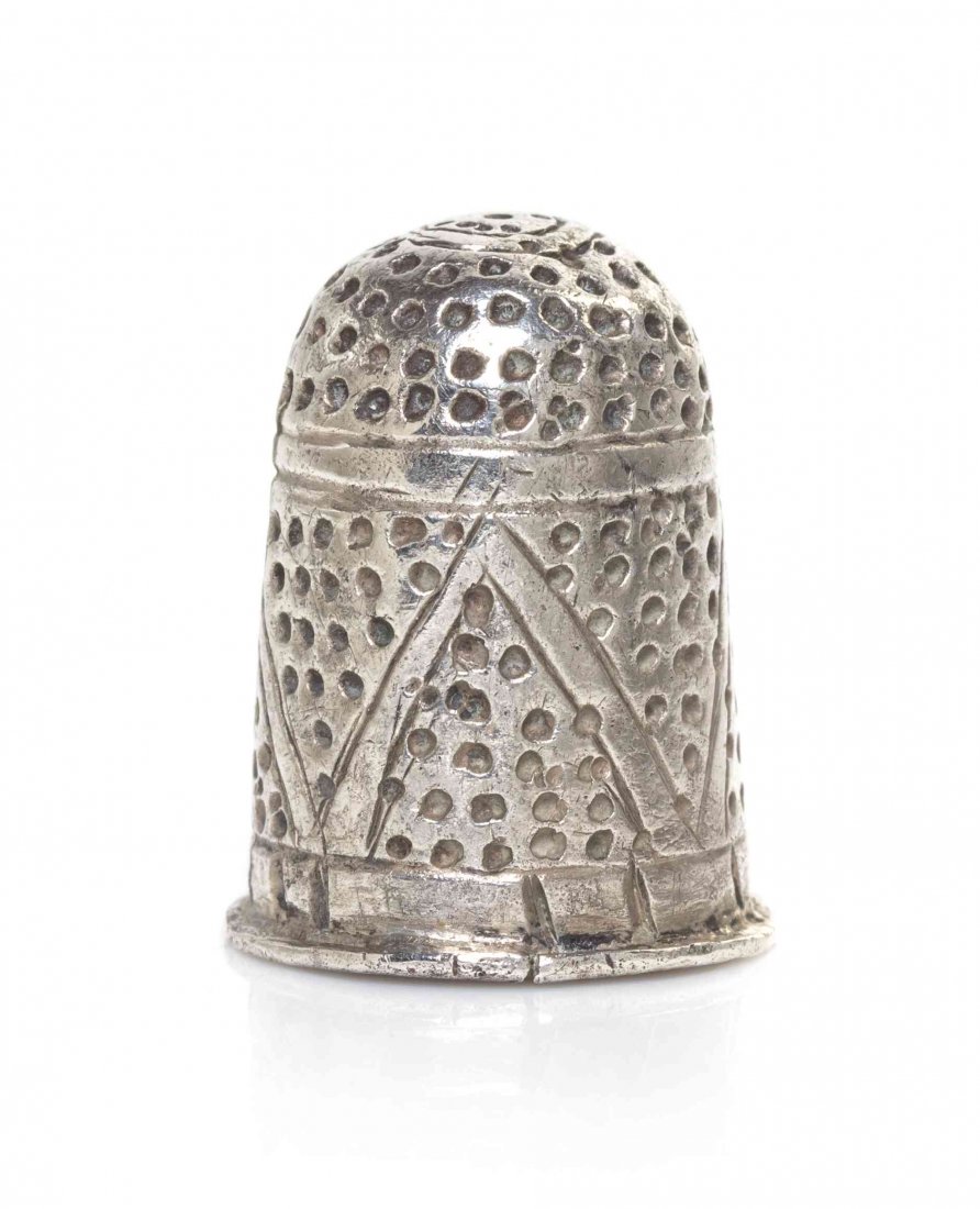 An Elizabethan Silver Thimble, Height 1 inch. - May 21, 2014 | Hindman ...