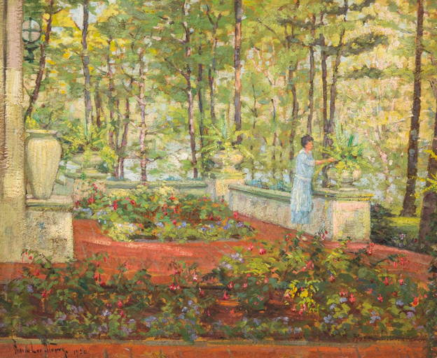 Anna Lee Stacey, (american, 1865 1943), Woman In Wooded