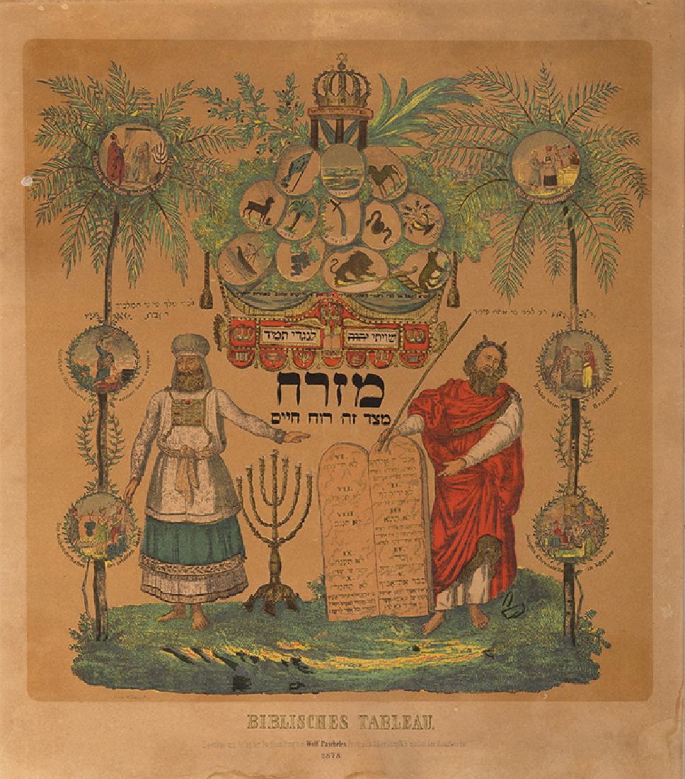 Printed "Mizrah" - Prague, 1878 ...