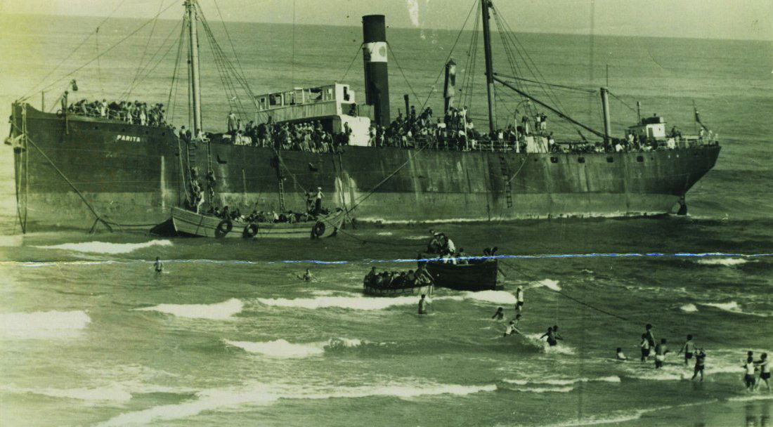 Nine Photographs - Illegal Immigrant Ship "Parita" Near