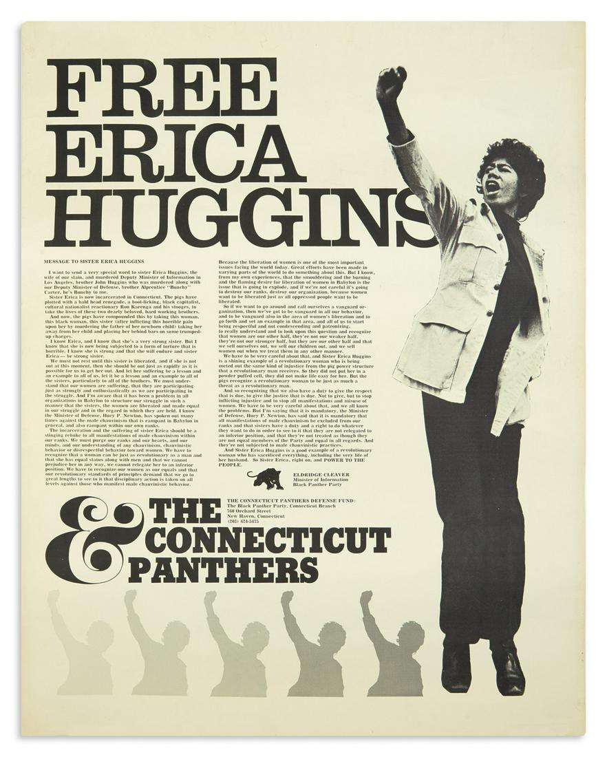 (black Panthers.) Free Erica Huggins & The Connecticut