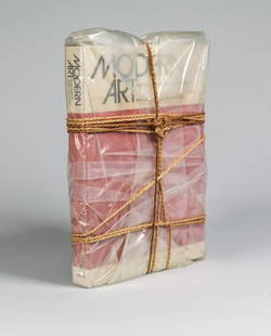 Christo Wrapped Book Modern Art.