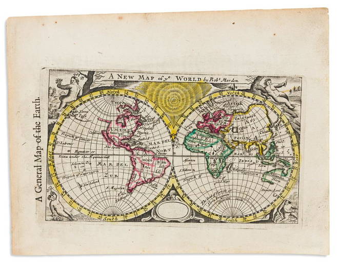 Morden, Robert. A New Map Of Ye World.