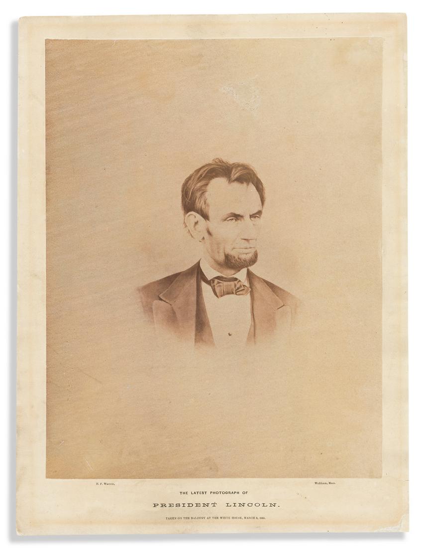 (ABRAHAM LINCOLN.) Henry F. Warren; photographer. The - Apr 15, 2021 ...