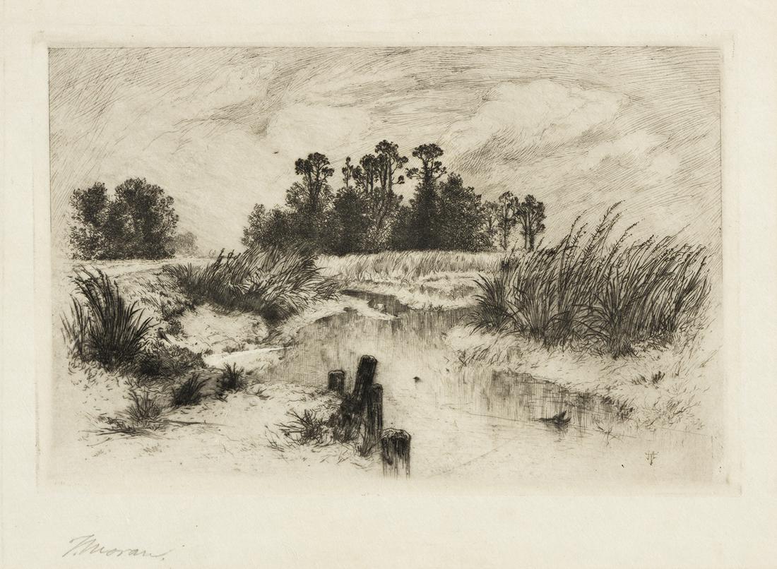 Thomas Moran Two Etchings. - May 06, 2021 | Swann Auction Galleries In Ny