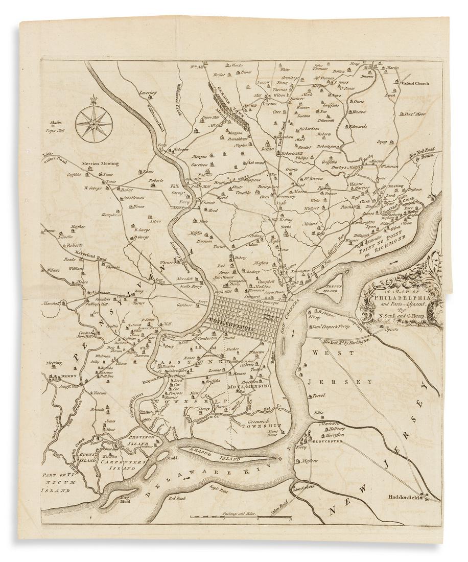 (philadelphia.) Nicholas Scull; And George Heap. A Map