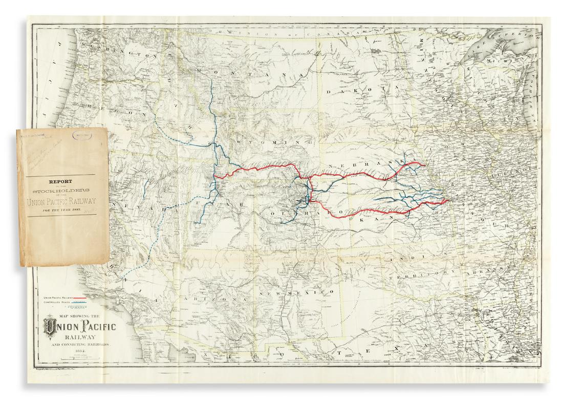 (railroads.) G.w. & C.b. Colton. Map Showing The Union