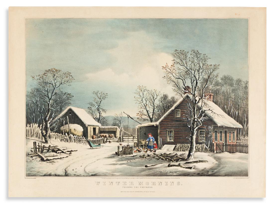 CURRIER & IVES; after George Durrie. Winter Morning. - Jun 03, 2021 ...