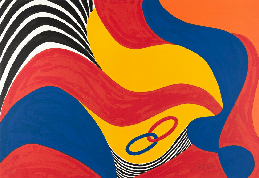 Alexander Calder Flying Colors (plate X).