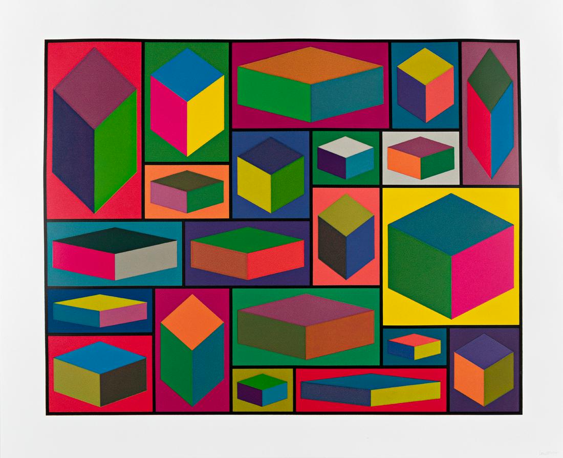 Sol Lewitt Distorted Cubes (d).