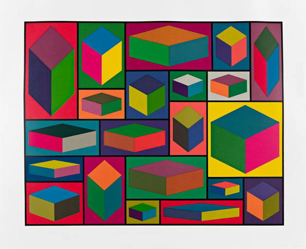 Sol Lewitt Distorted Cubes (d).