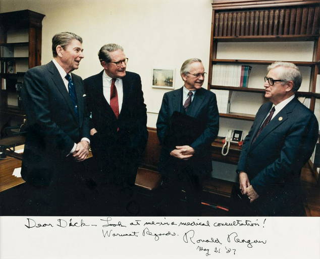 REAGAN, RONALD. Color Photograph Signed and Inscribed, (#0069) on Oct ...