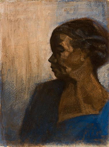 ERNEST CRICHLOW (1914 - 2005) Untitled (Portrait of the Artist's Mother ...