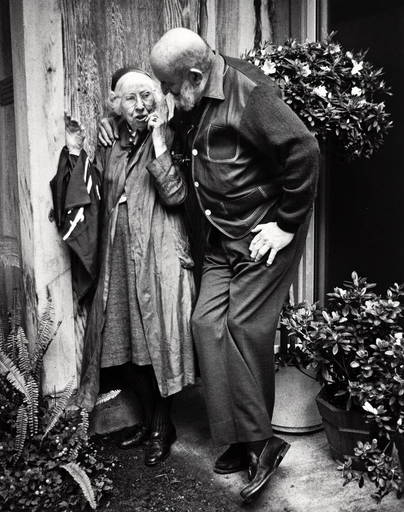 ALAN ROSS (1948- ) Imogen Cunningham and Ansel Adams, Carmel. (#0166 ...
