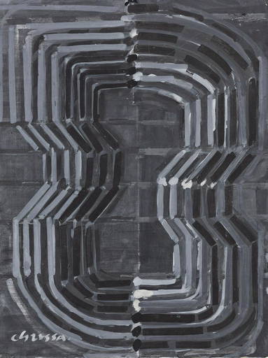 Chryssa Two Drawings.