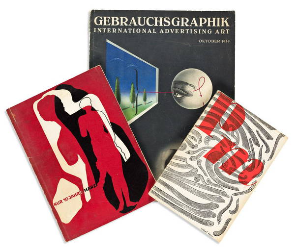 HERBERT BAYER (1900-1985). [BAYER DESIGNS]. Group of 7 books and ...