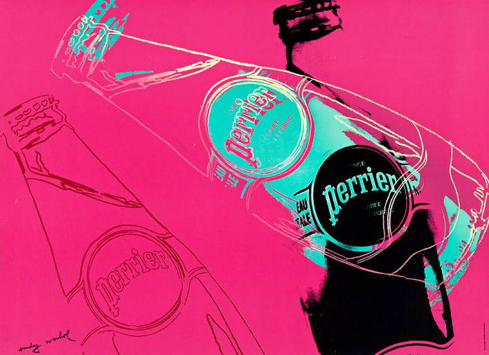 ANDY WARHOL (1928-1987). PERRIER. 1983. 17¼x23½ inches, 43¾x59¾ cm ...