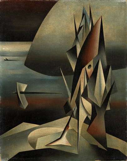 Phillip Perkins (1907 1970, American) Untitled, (abstract #1).