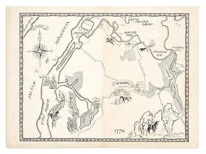 (pictorial Maps Manuscript.) [new York City, Queens, 1776].