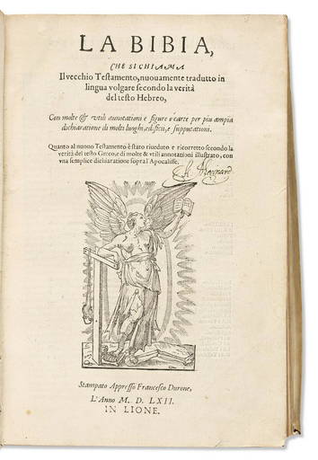 Bible, Italian. La Bibia.