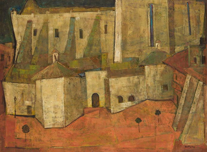 ANGEL BOTELLO (1913 - 1986, PUERTO RICAN) Iglesia de San José, San Juan ...