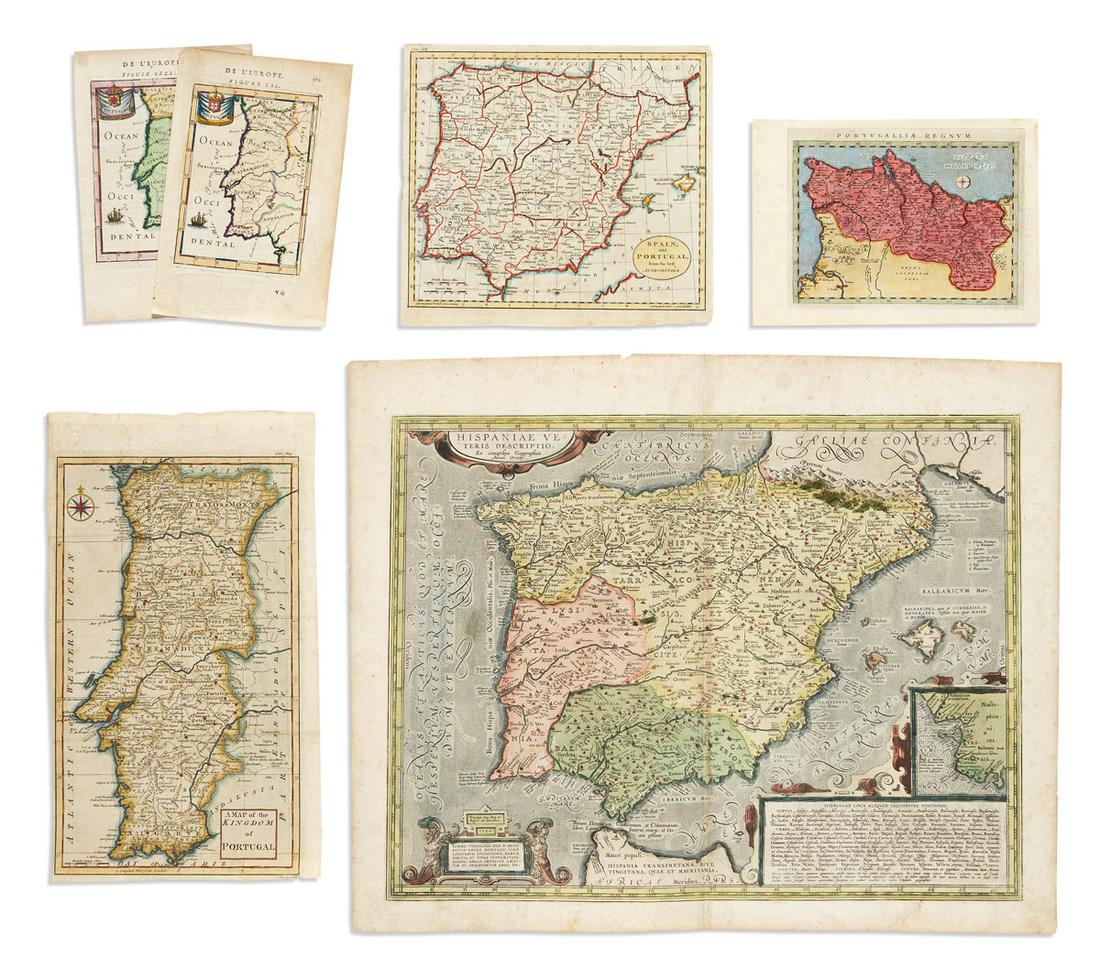 (spain And Portugal.) Group Of 10 Sixteenth To Nineteenth Century ...