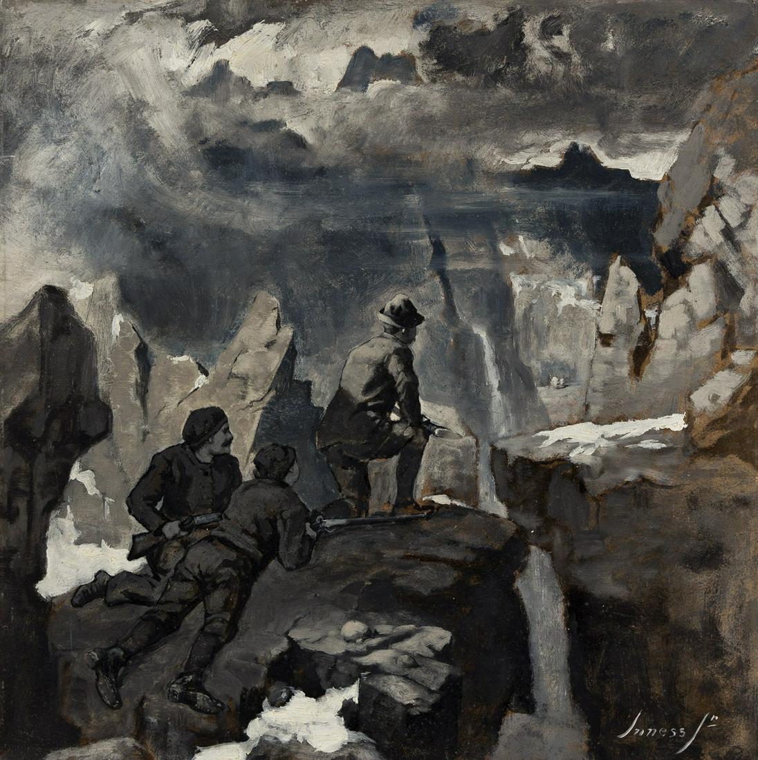 George Inness, Jr. (1854 1926) "stalking." (century Magazine)