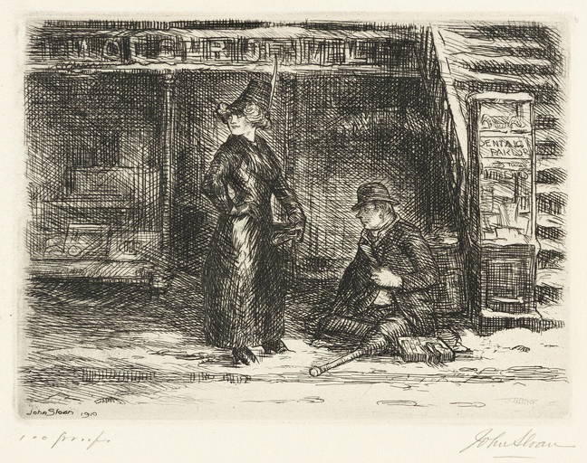 JOHN SLOAN (1871-1951) Two etchings. (#0010) on Feb 16, 2023 | Swann ...
