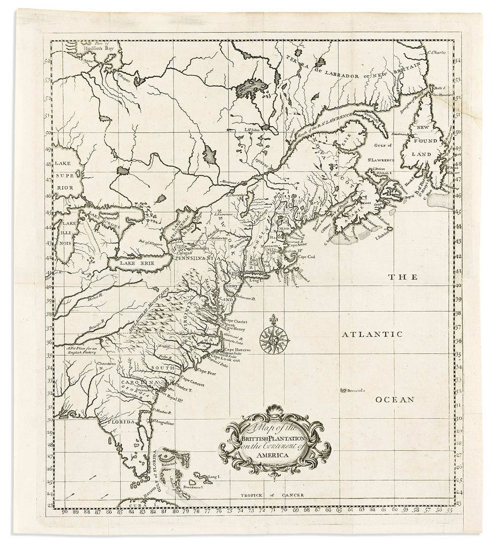 (colonial North America.) Thomas Salmon. A Map Of The British ...