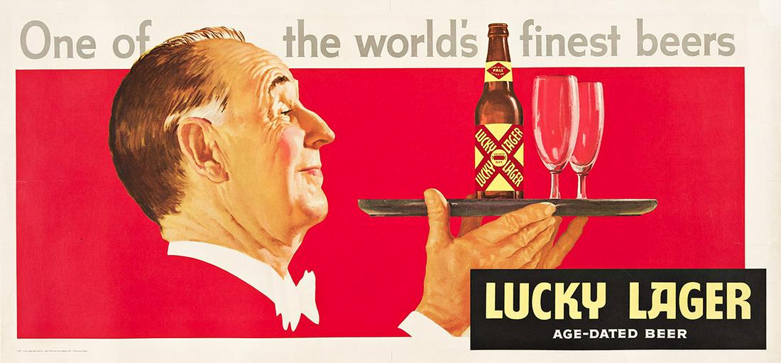 Attributed To Charles "chas" Allen (1922-2011). Lucky Lager / One Of ...