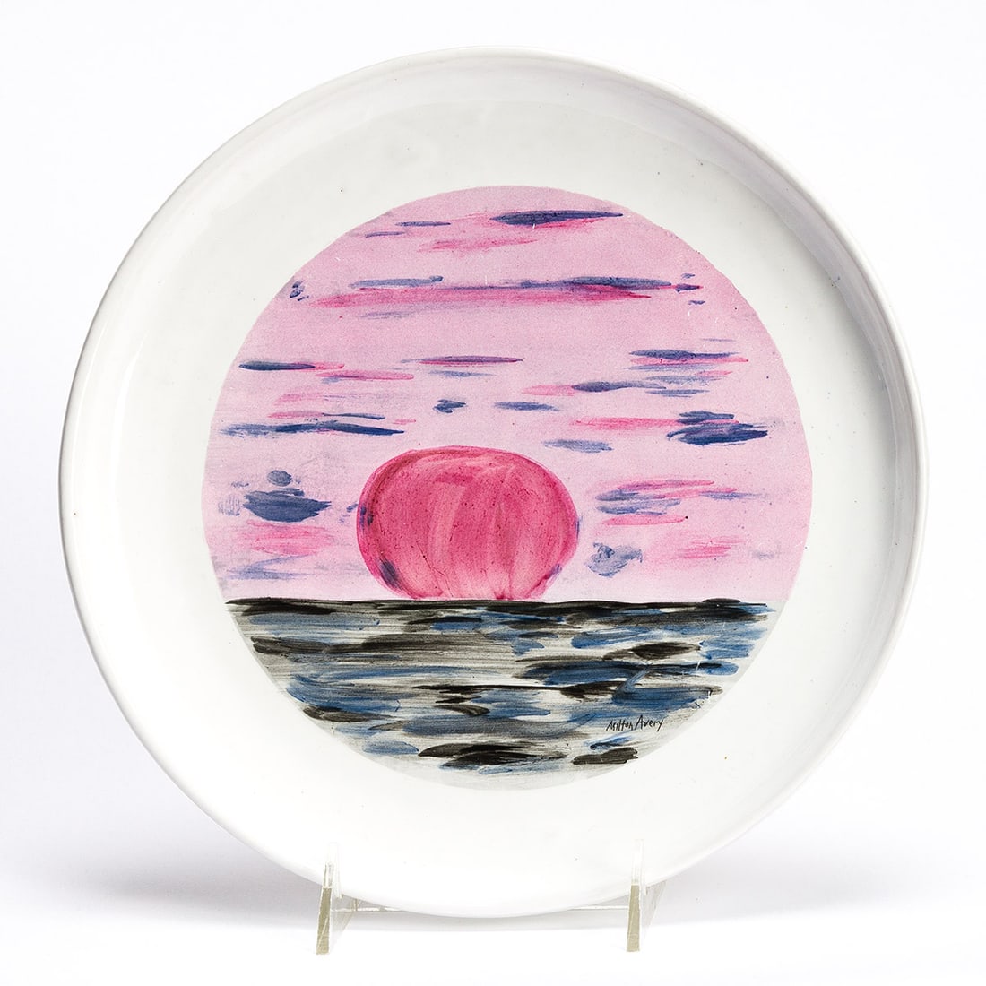 Milton Avery Two Ceramic Plates.