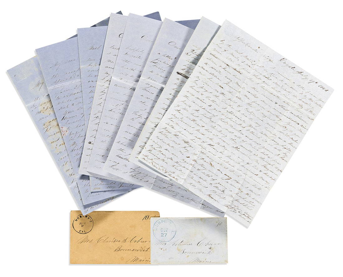 (california.) Artimus Coburn. Letters From A Gold Miner At Murphy's ...