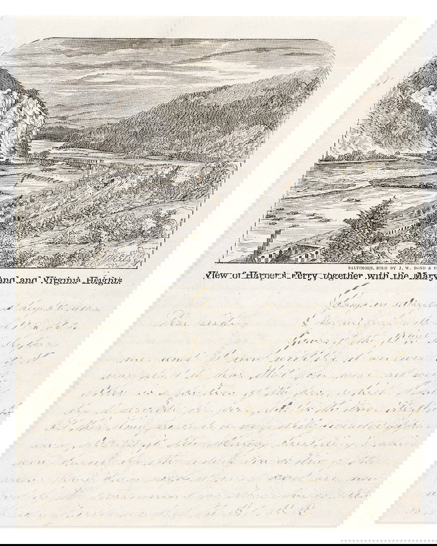 (civil War--west Virginia.) James R. Dorrance. Letter On Harper's Ferry ...