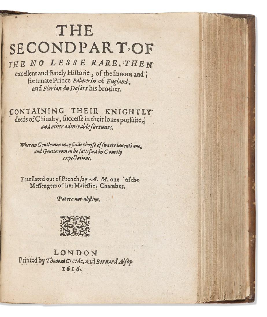 Palmerin Of England. The First [& Second] Part Of The No Lesse Rare ...
